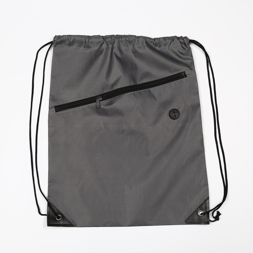 Drawstrings Backpack Tote Bag Drawstring Zipper outdoor travelling ...